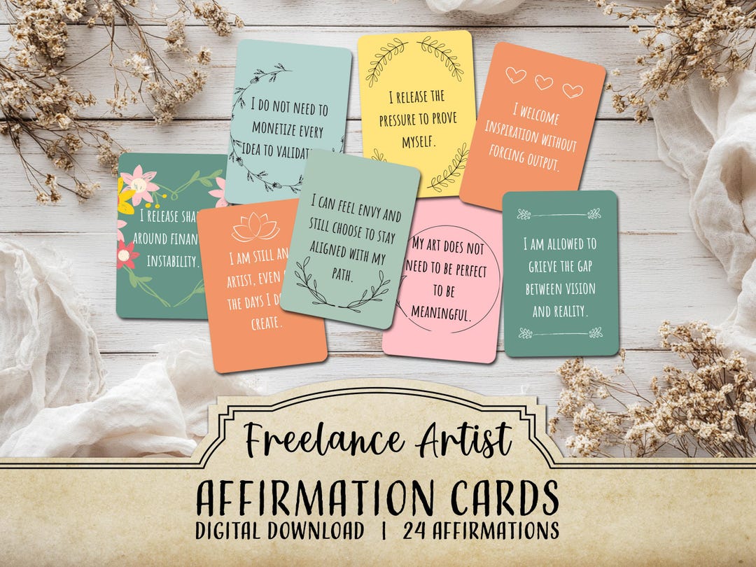 Printable Affirmations for Artists Affirmations Art Creative ...