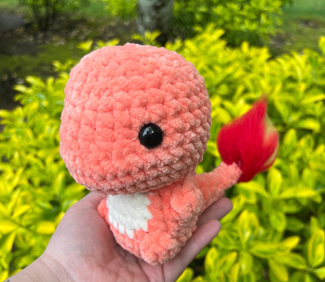Crochet Charmander physical Item Handmade Chibi Pokemon Plush Kawaii - Etsy