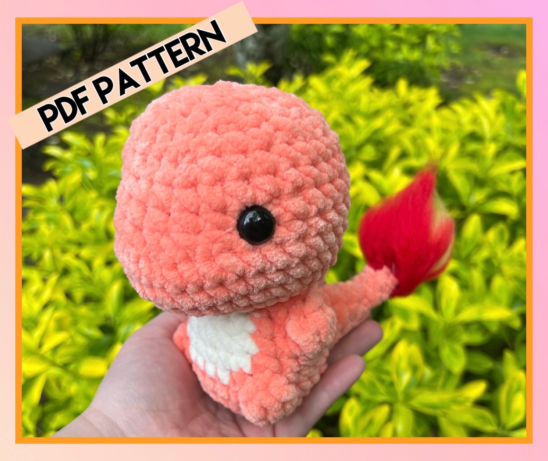 Crochet Chibi Charmander PDF PATTERN - Etsy