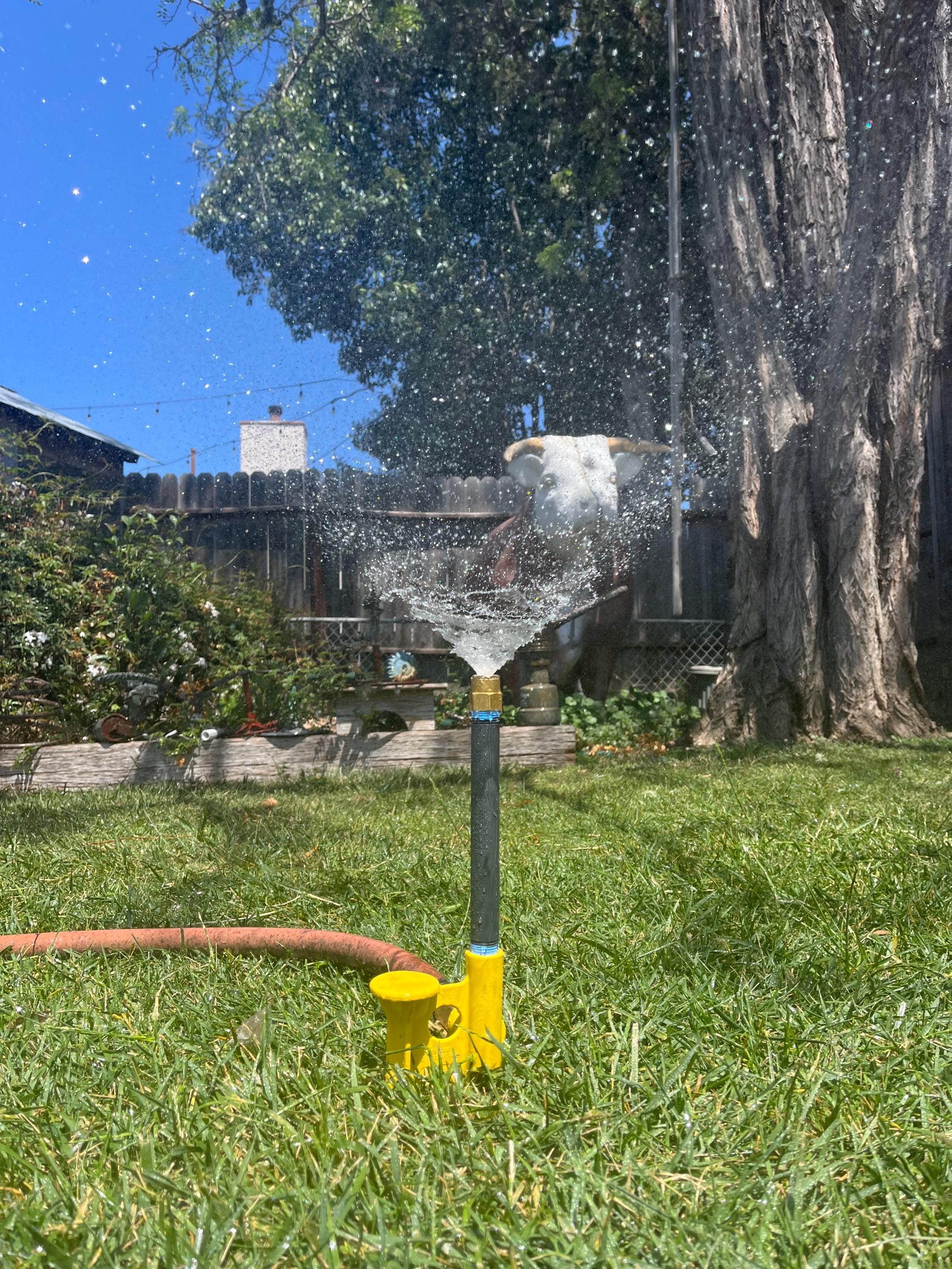 USA Made Sprinkler Spike: Brass Head, 15 Ft Coverage - Etsy