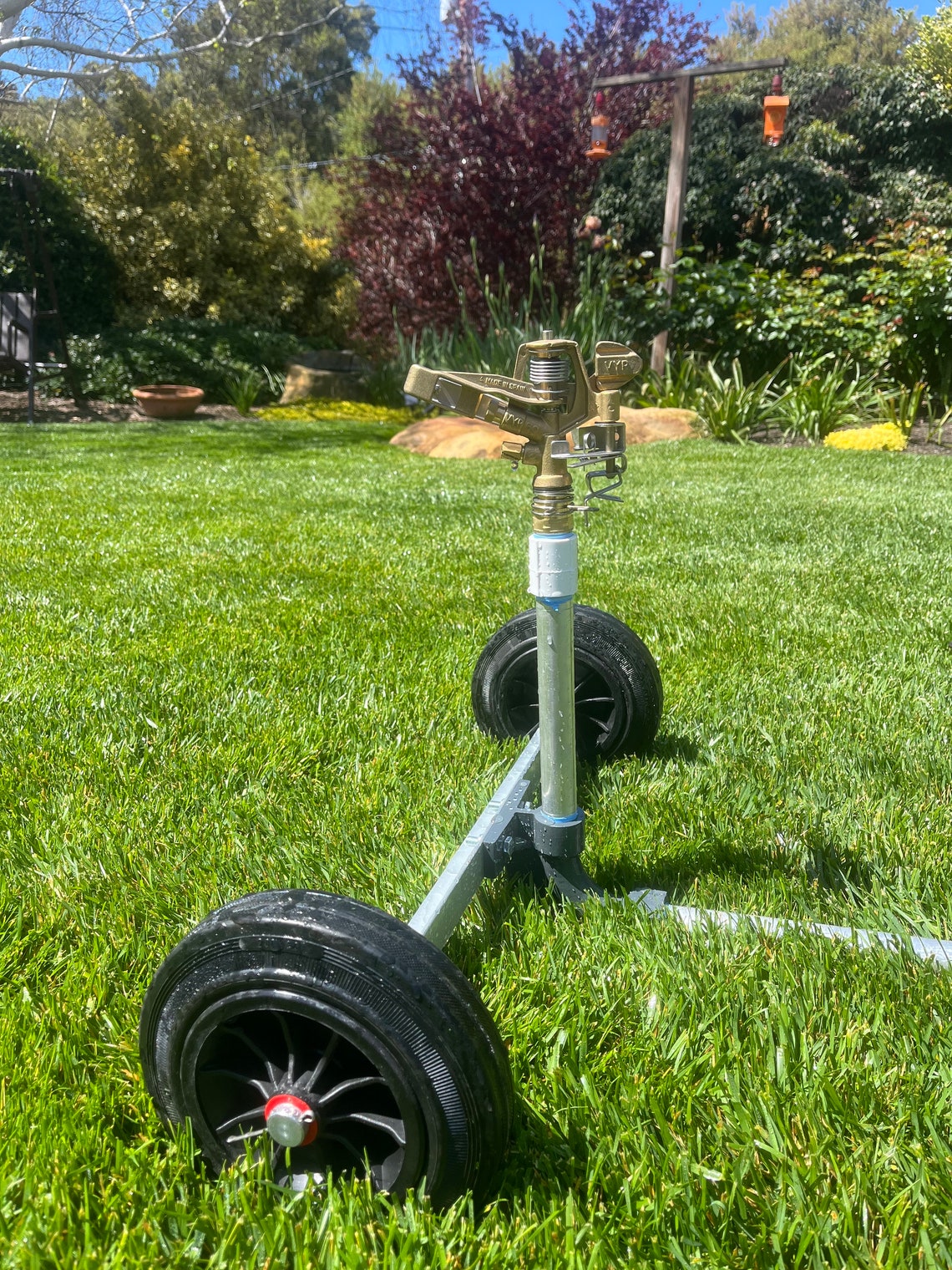 Heavy Duty Wheeled Sprinkler Cart Best on the Market Waters up to 58 ...