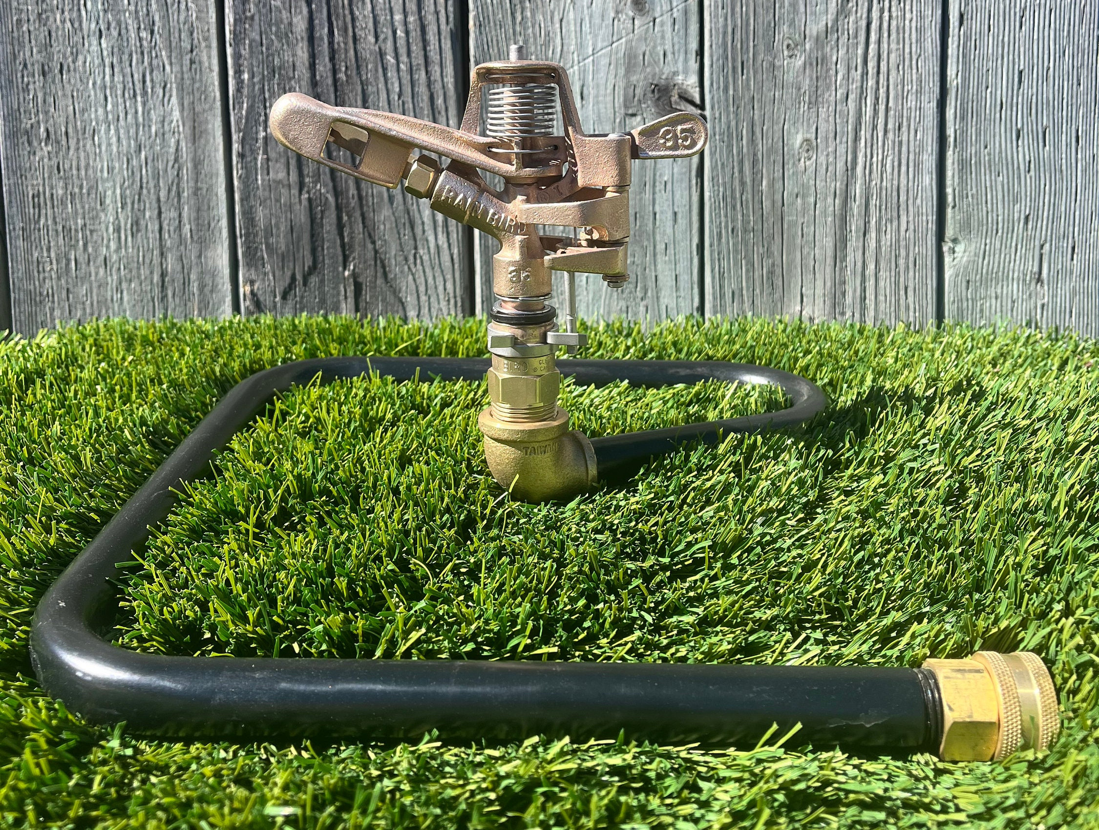 Commercial Quality Steel Sprinkler Base With 1970’s Era Rebuilt Rain ...