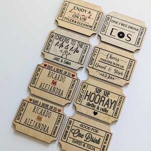 Event Drink Tokens Wooden Drink Tickets Event Tickets Party Drink ...