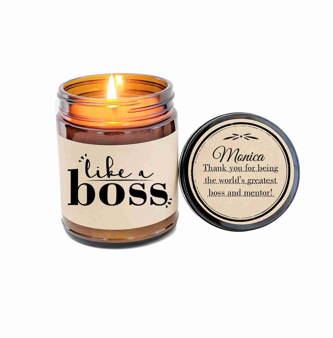 Boss Gift Appreciation Gift Thank You Gift Boss Lady Candle Gift Like a ...