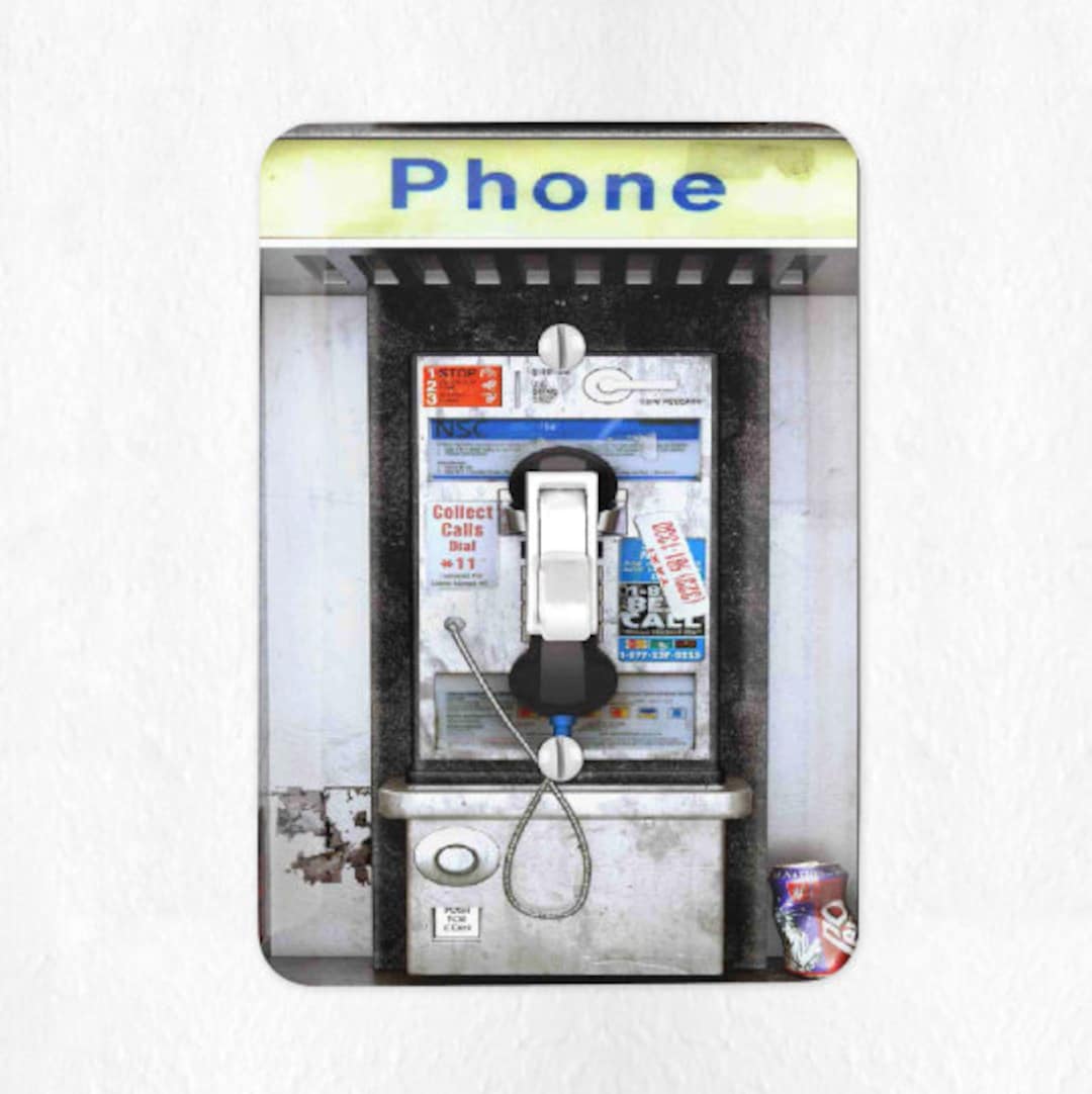 Retro Payphone Switch Plate Cover Vintage Payphone Light Switch Wall ...