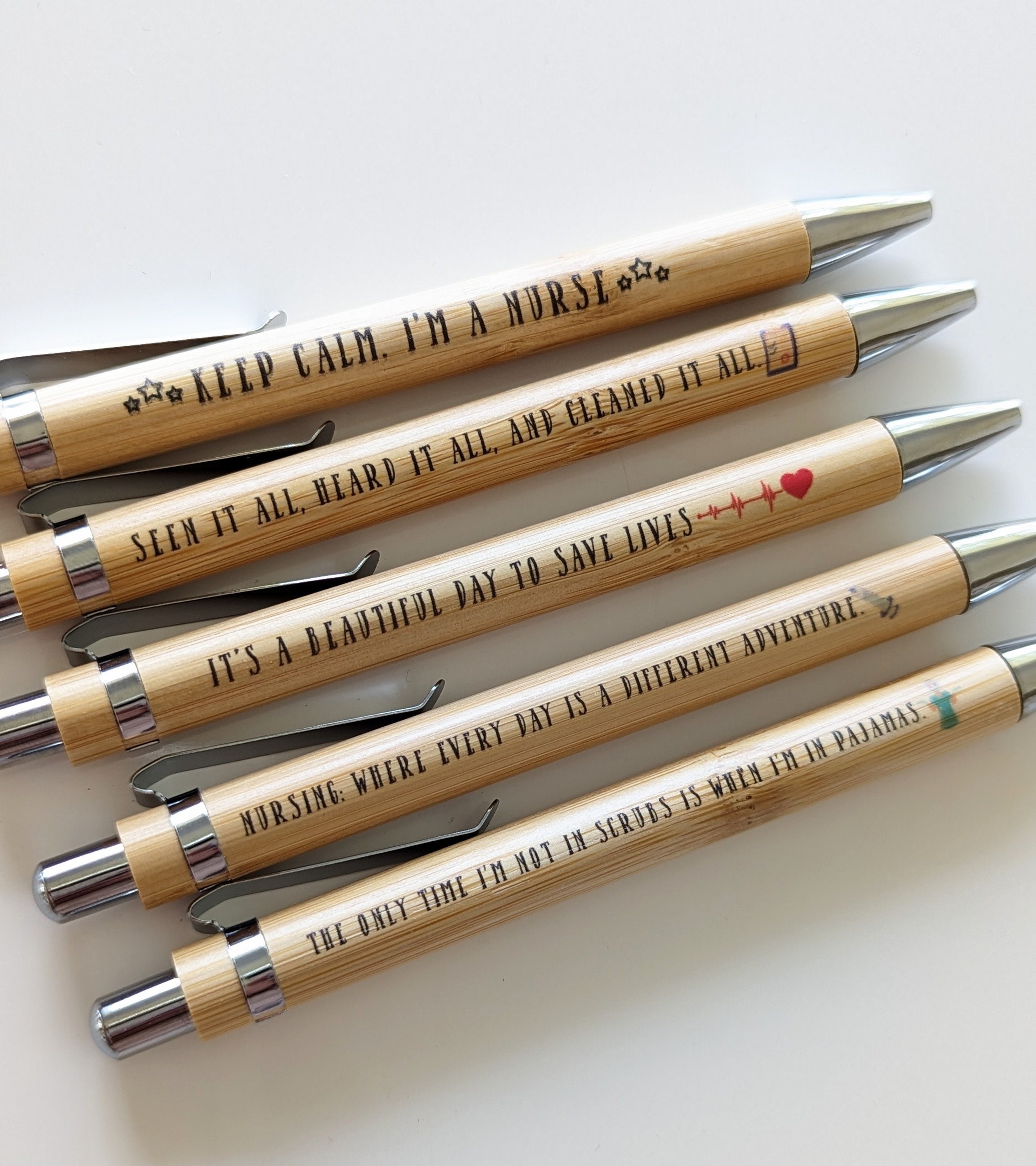 Funny Nurse Gift for Nurse Pens SET of 5 Nurse Graduation Gift Nurse Appreciation Gift Nurse ...