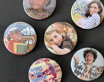 Custom Picture Birthday Buttons | Personalized 3" Photo Pins | Party ...
