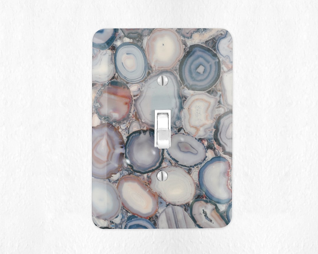 Agate Crystal Light Switch Plate Cover New Age Crystal Decor Boho ...