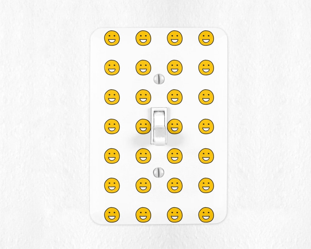 Smiley Face Light Switch Cover Light Switch Plate Wall Plate Nursery ...