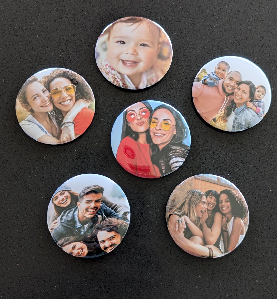 Photo Magnet Set Photo Magnets Round 2.25 Inch Magnets Photo Fridge ...