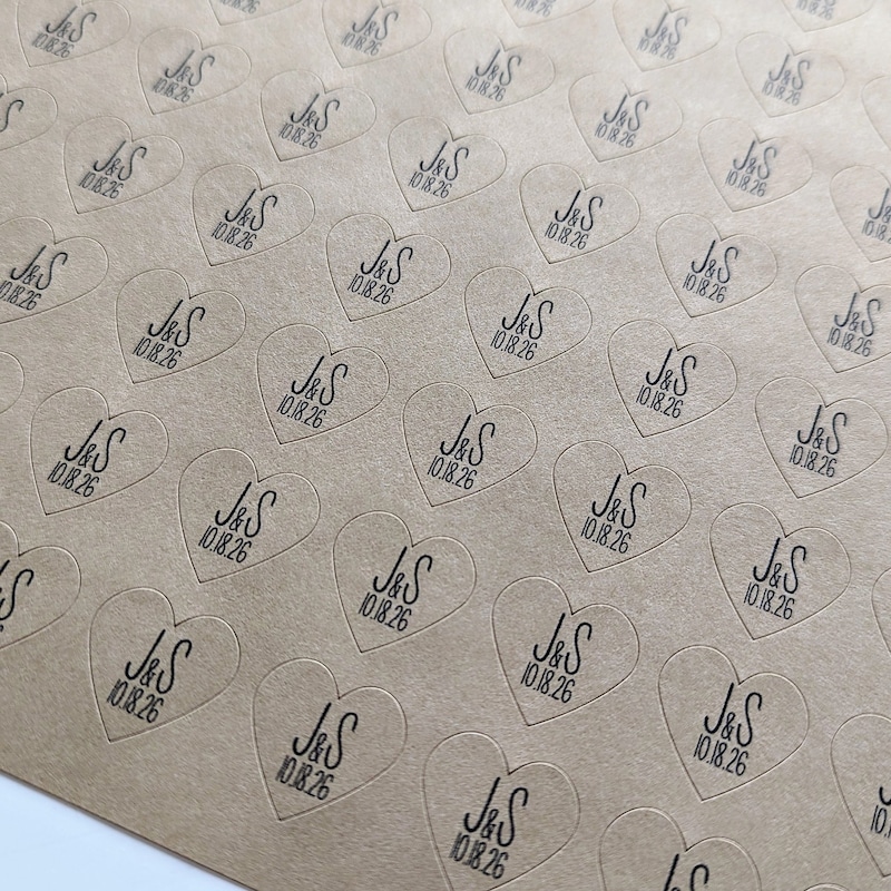 Wedding Heart Stickers - Etsy