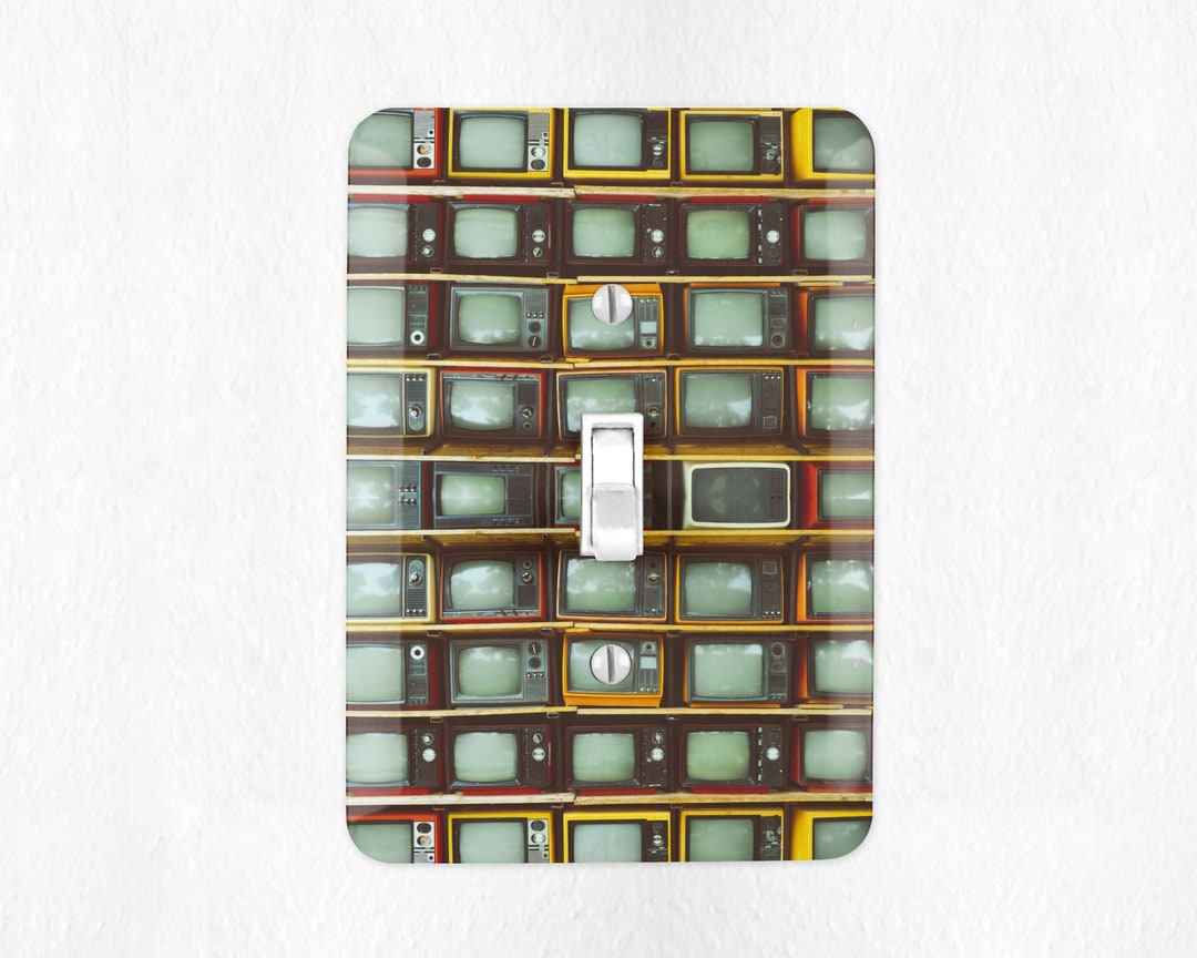 Retro Television TV Switch Plate Cover Vintage Televisions TV Light ...