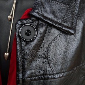 Black 1980s Genuine Leather Patchwork Jacket by LEATHER AND SOUL - Etsy