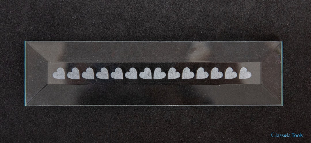 Engraved Bevel - Border, Hearts - Etsy