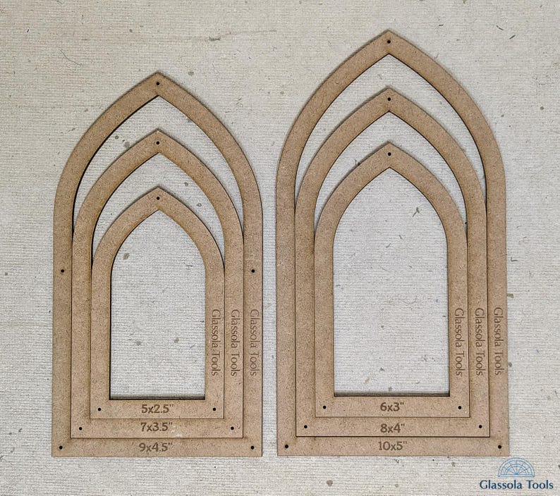 Pointed Arch Window Layout Frame - Etsy