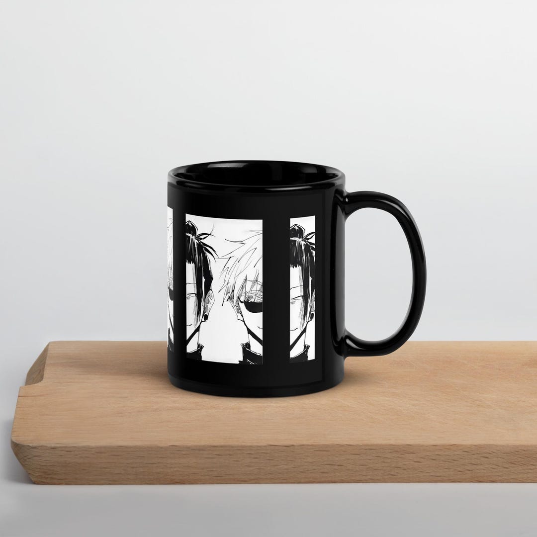 Black Glossy Mug | Gojo | Geto | Jujutsu Kaisen | JJK | Anime | Manga ...