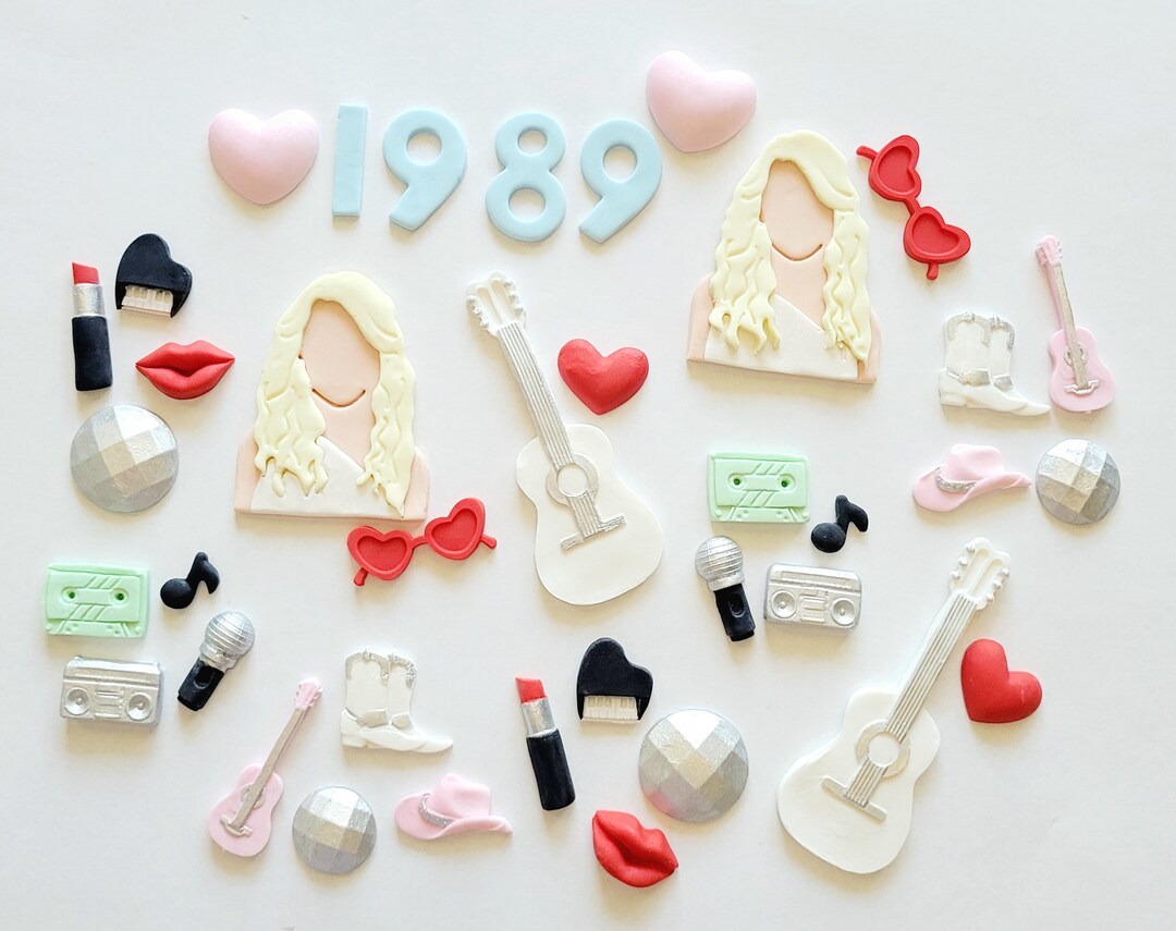 Taylor Swift Fondant Cupcake Cake Toppers - Etsy