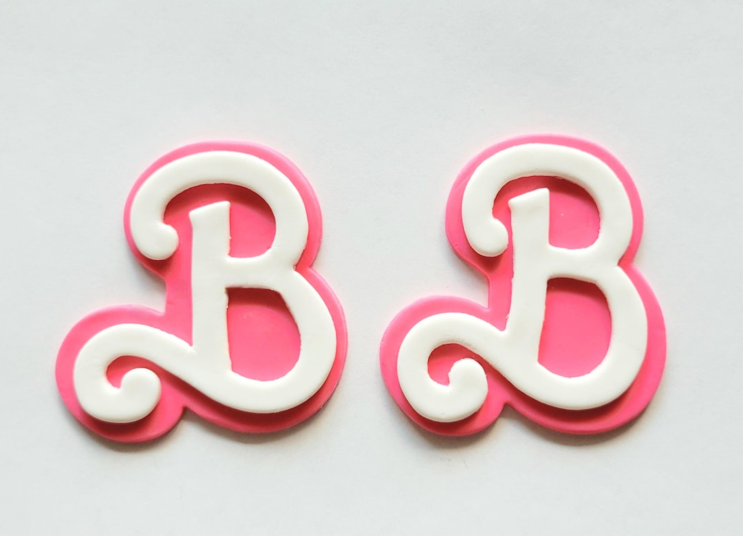 Barbie Letter B Fondant Cake Cupcake Toppers Decorations - Etsy