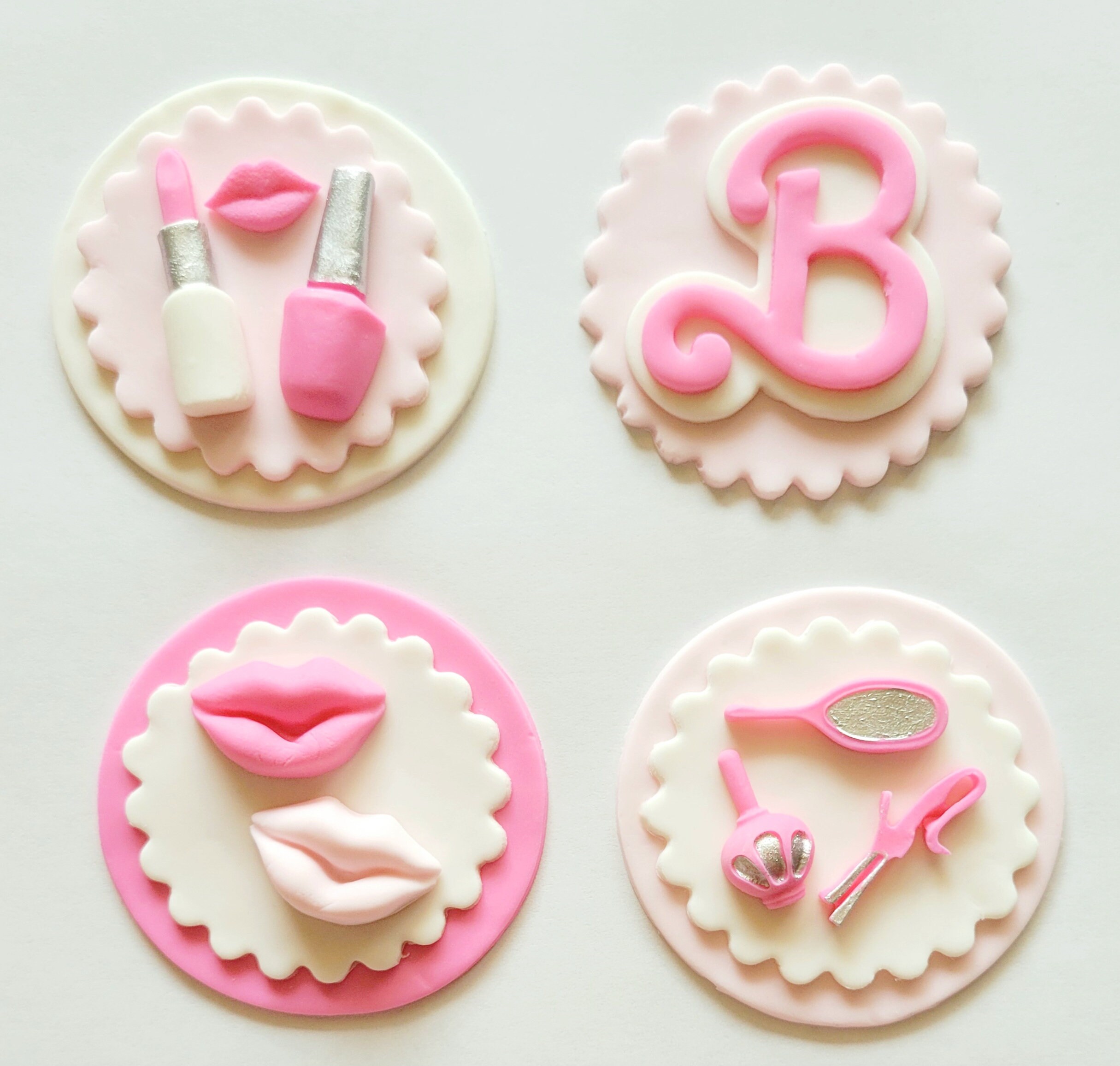 Barbie Fondant Cupcake Toppers Decoration - Etsy