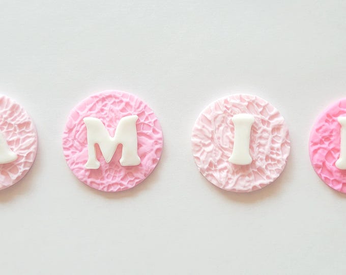 Fondant Barbie Name Letters Cake or Cupcake Topper - Etsy