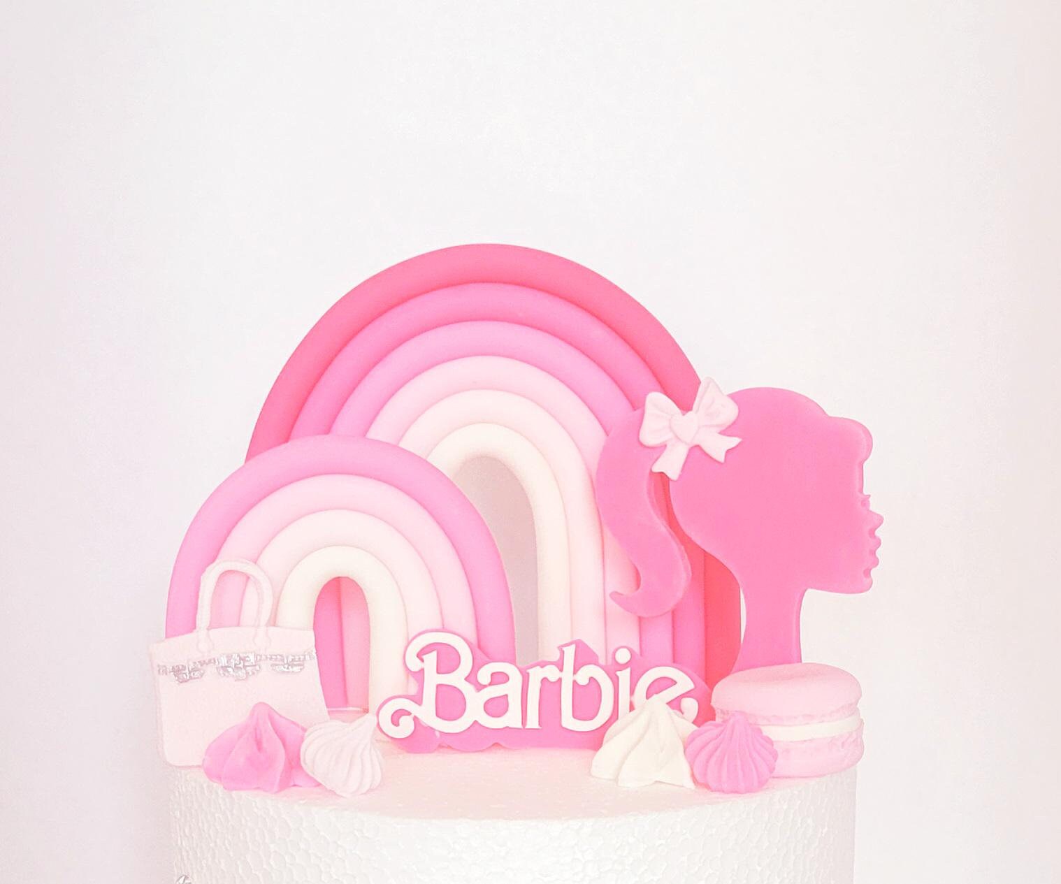 Barbie Fondant Rainbow Cake Toppers Decorations - Etsy