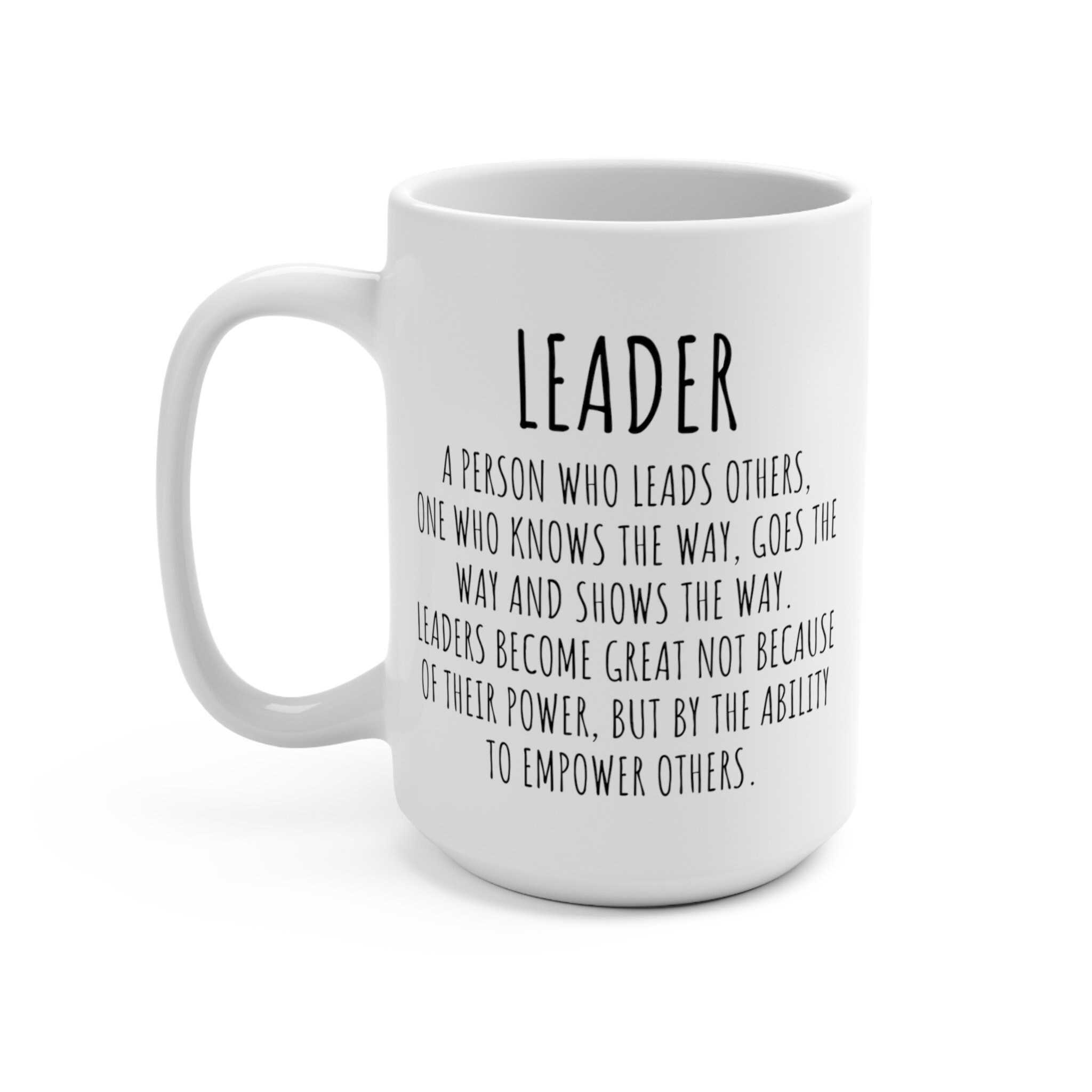 Leadership Mug for Boss Gift for Manager Boss's Day Promotion Gift for ...