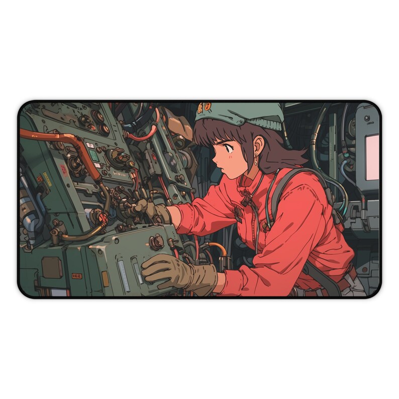 Anime Girl Mech Repair Desk Mat - Etsy