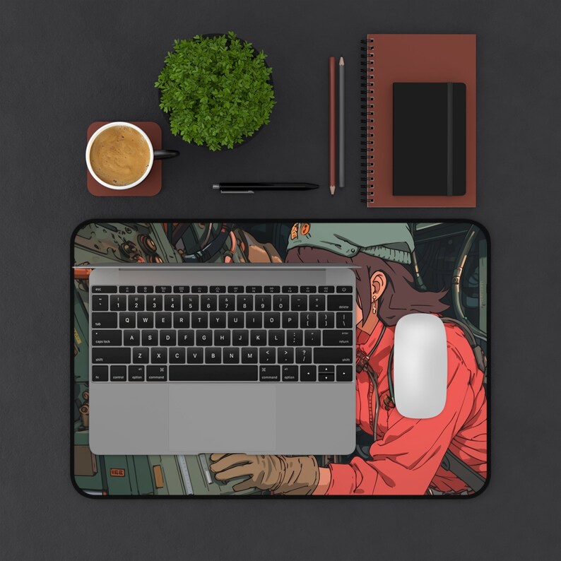 Anime Girl Mech Repair Desk Mat - Etsy