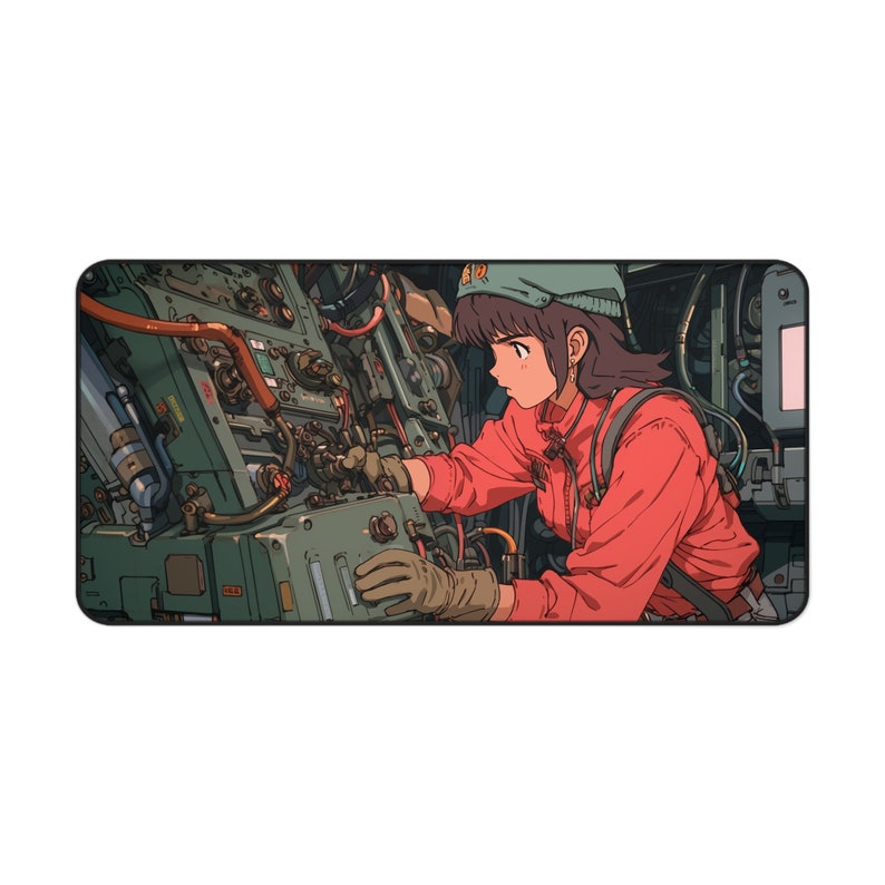 Anime Girl Mech Repair Desk Mat - Etsy