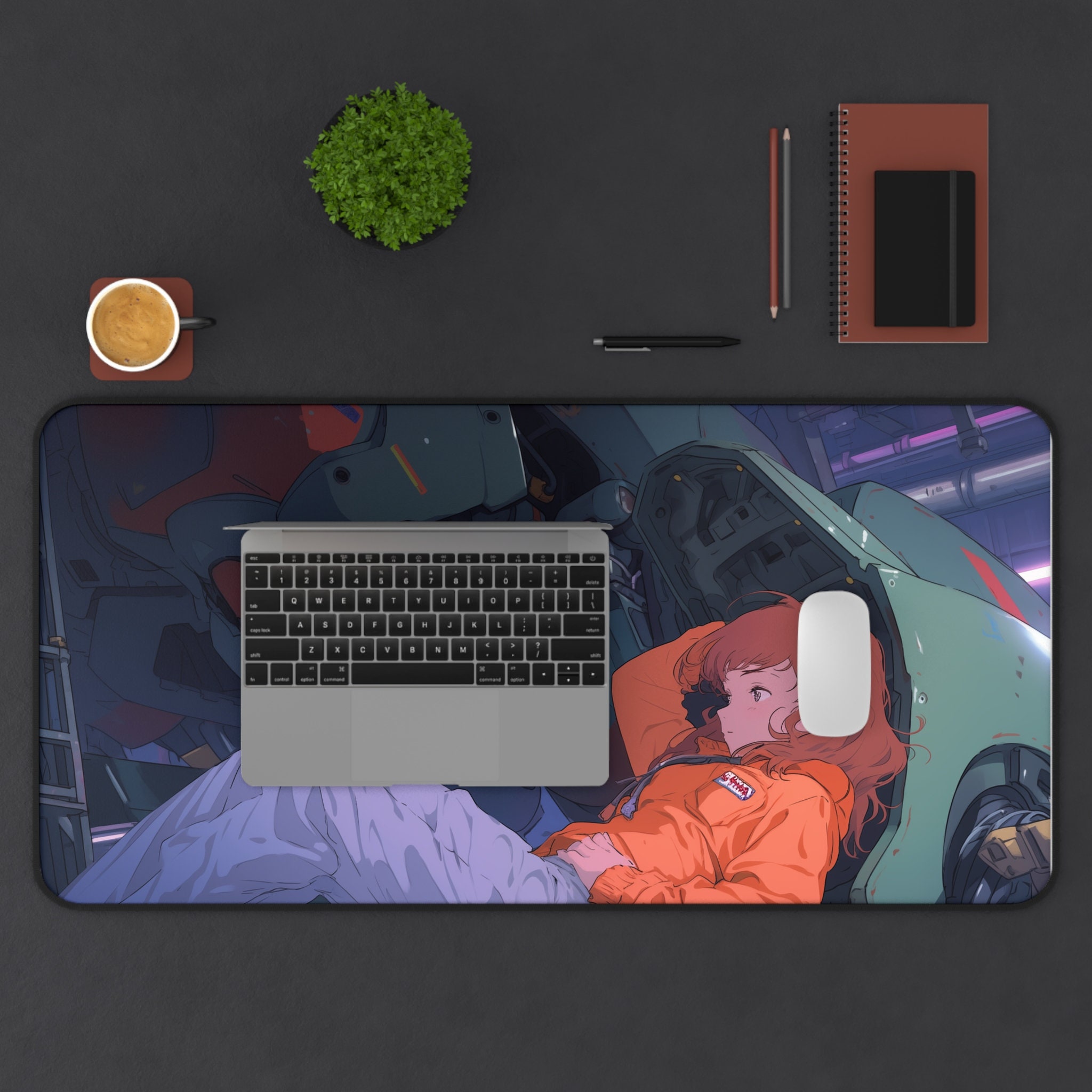 Anime Girl Mech Rest Desk Mat - Etsy