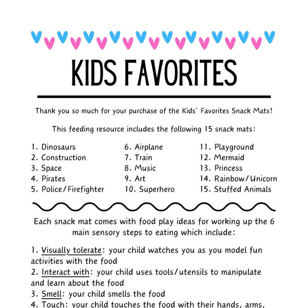 Kids Placemats - Etsy