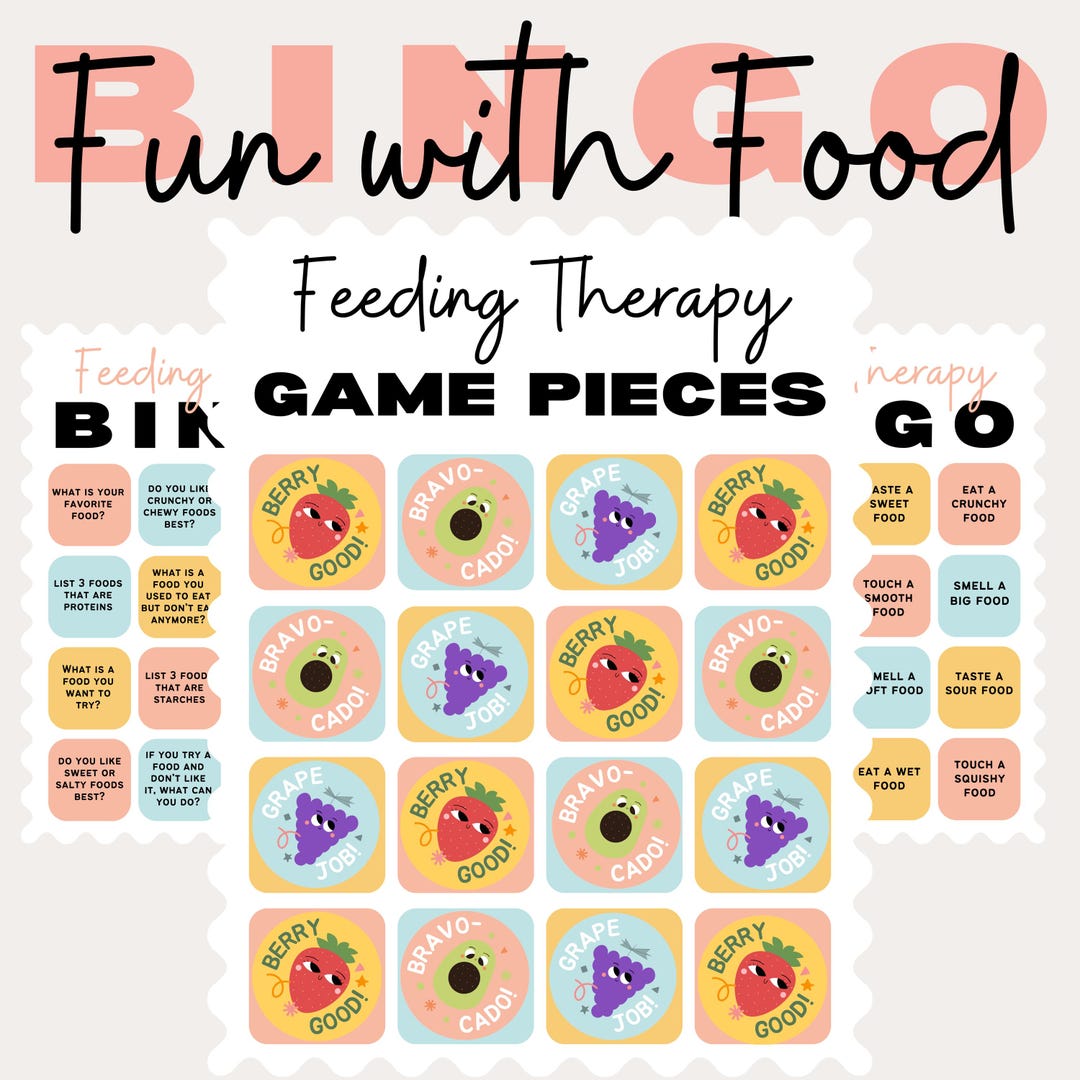 Fun With Food Bingo - Making Mealtime Fun for Picky Eaters - Feeding ...