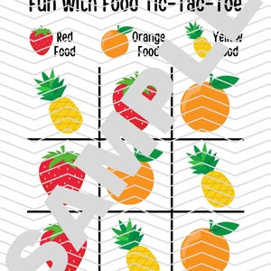 Fun With Food Tic-tac-toe Boardgame - Making Mealtime Fun for Picky ...