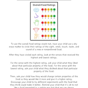 Five Senses Snack Mats: Fun Mealtime Placemats (printable) - Etsy