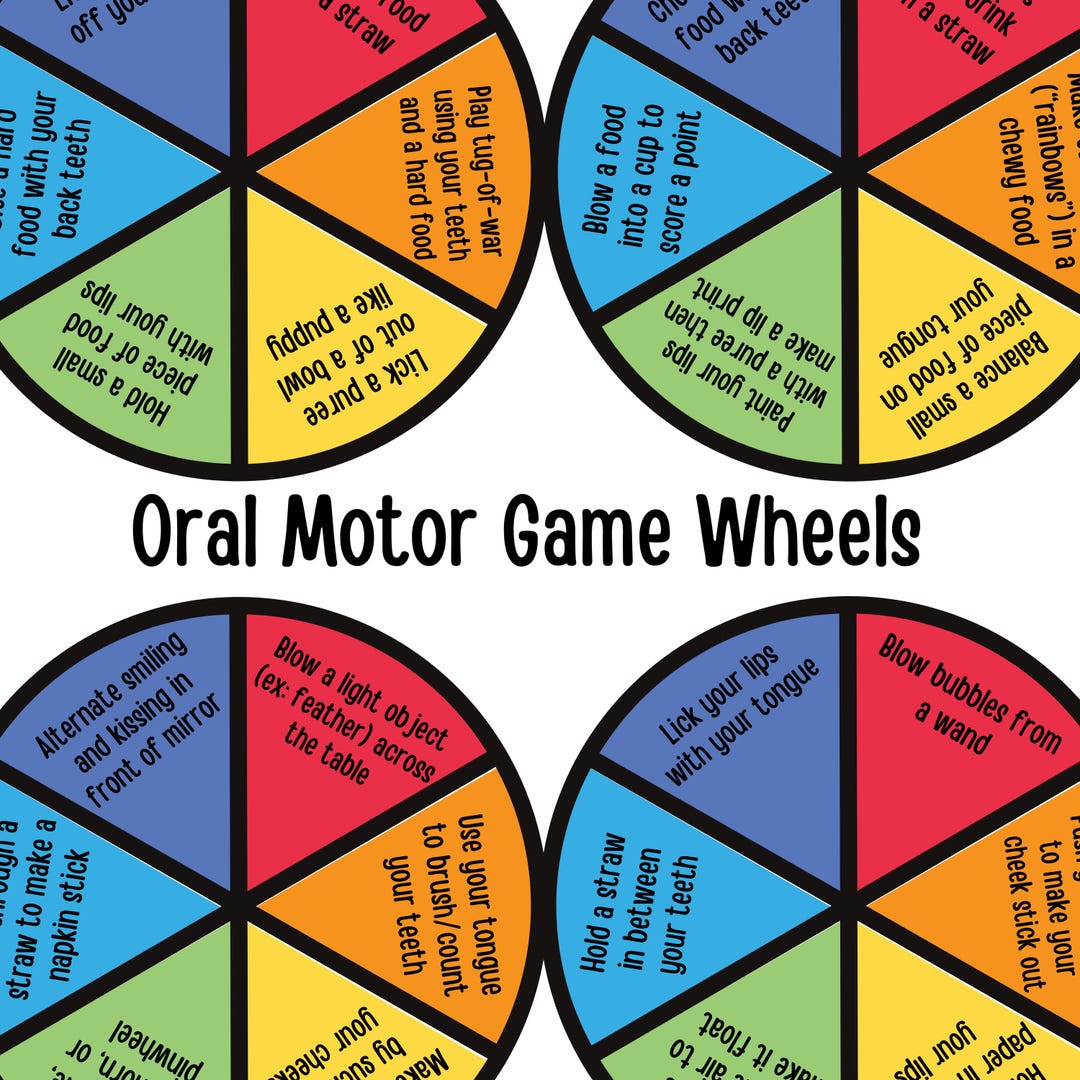Oral Motor Game Wheels for Feeding Therapy - Making Mealtime Fun for ...
