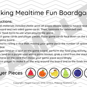 Food Play Boardgames: Making Mealtime Fun Game for Picky Eaters ...