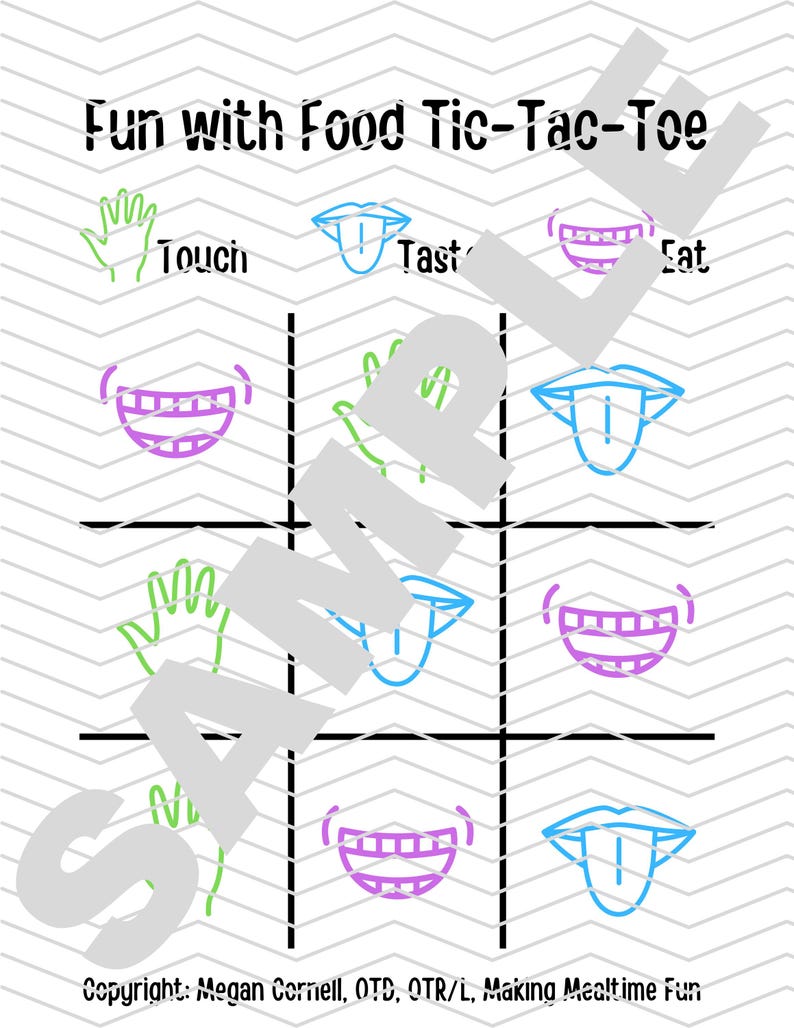 Fun With Food Tic-tac-toe Boardgame - Making Mealtime Fun for Picky ...