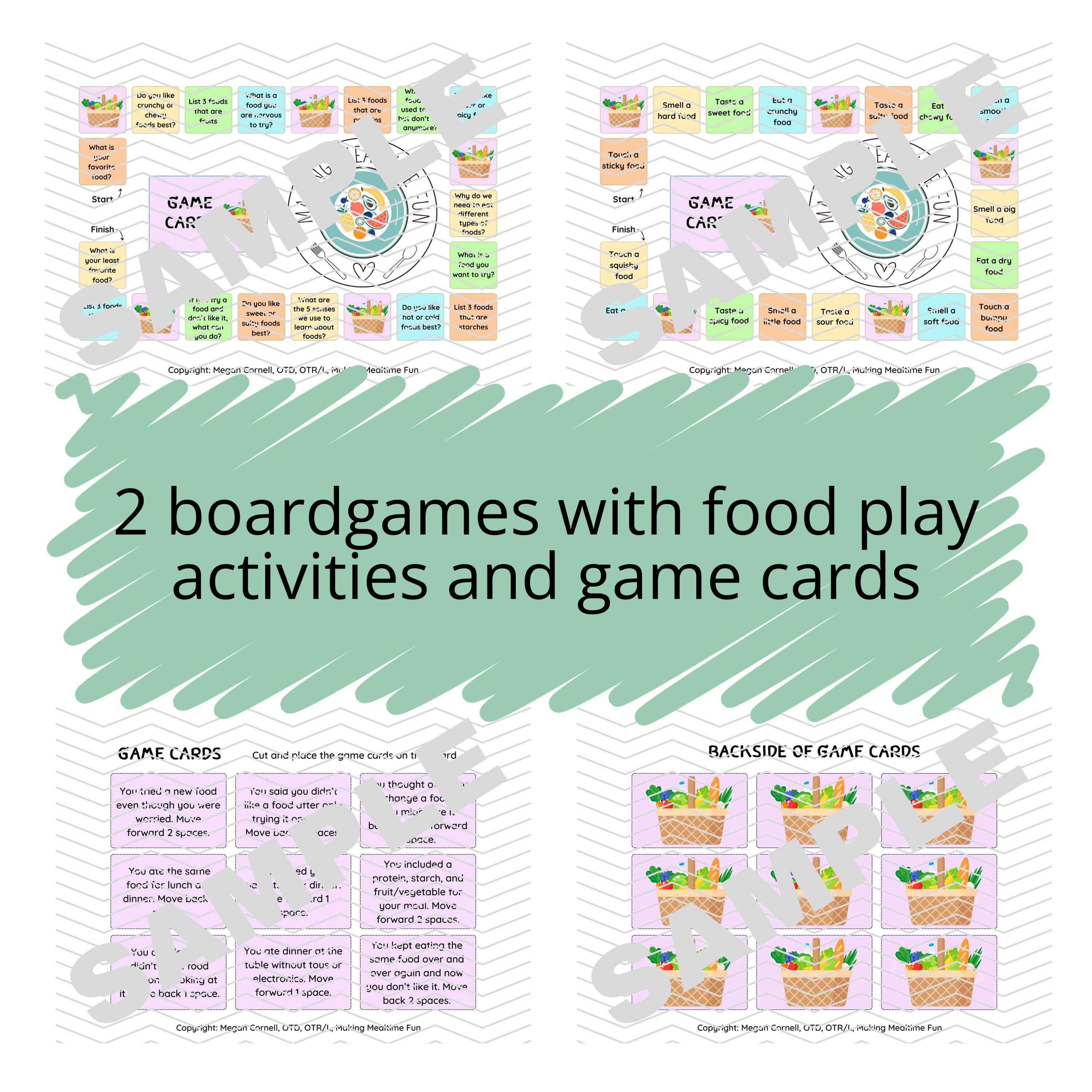 Fun With Food Games Bundle: Fun Feeding Therapy Activities for Picky ...