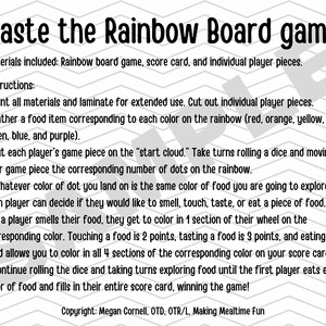 Making Mealtime Fun Boardgames - Chutes and Ladders, Taste the Rainbow ...