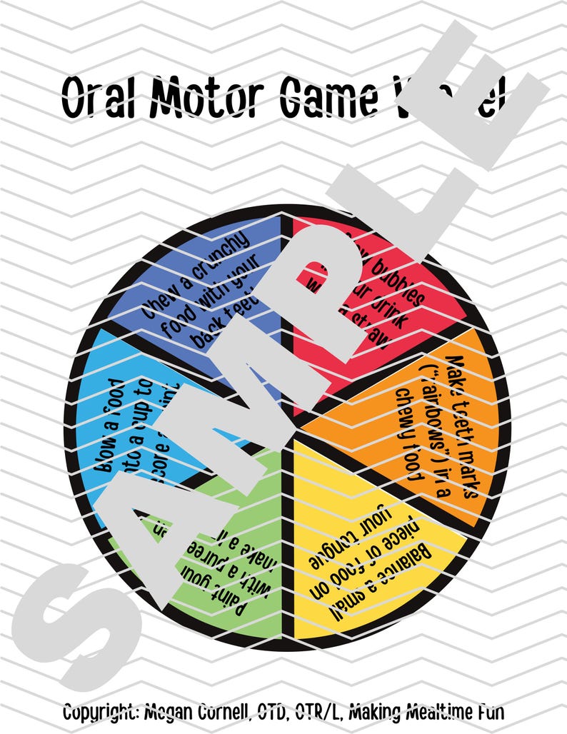 Oral Motor Game Wheels for Feeding Therapy Making Mealtime Fun for ...