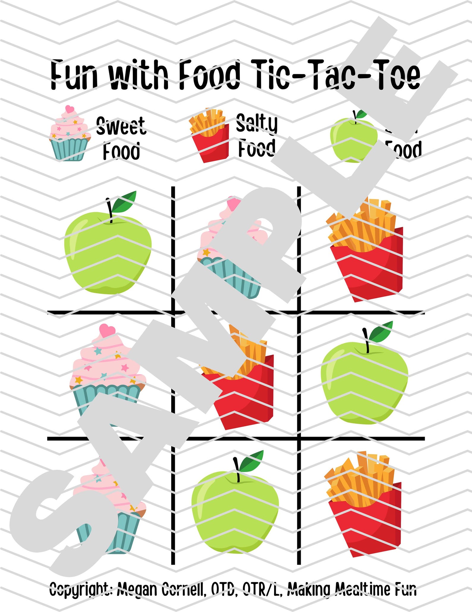Fun With Food Tic-tac-toe Boardgame - Making Mealtime Fun for Picky ...