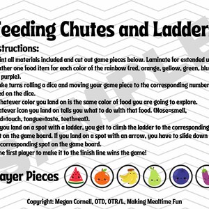 Making Mealtime Fun Boardgames - Chutes and Ladders, Taste the Rainbow ...
