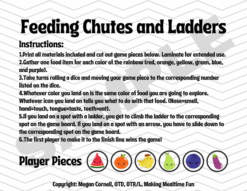 Making Mealtime Fun Boardgames - Chutes and Ladders, Taste the Rainbow ...