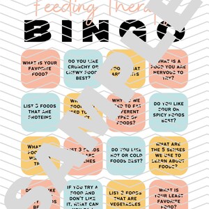 Fun With Food Bingo: Making Mealtime Fun Game for Picky Eaters (digital ...