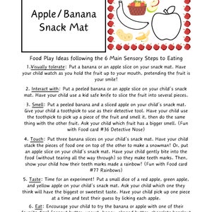 Fruits & Veggies Snack Mats: Fun Food Play Placemats (digital Download ...