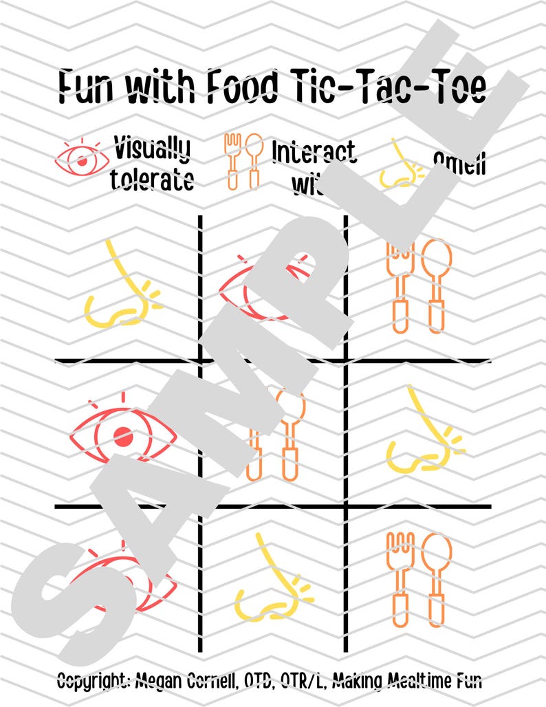 Fun With Food Tic-tac-toe Boardgame - Making Mealtime Fun for Picky ...