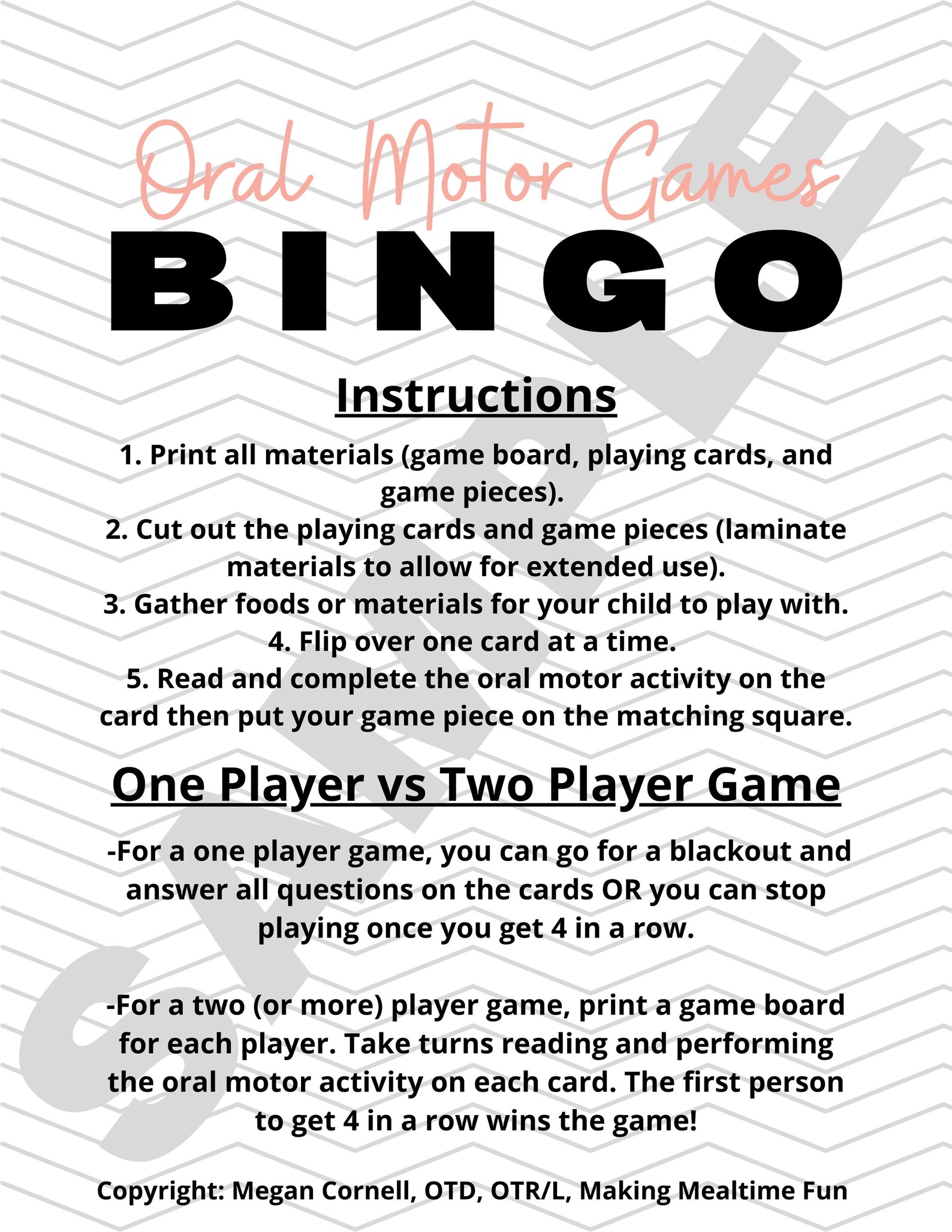 Oral Motor Games Bundle - Game Dice, Bingo Boards, Spinners - Making ...