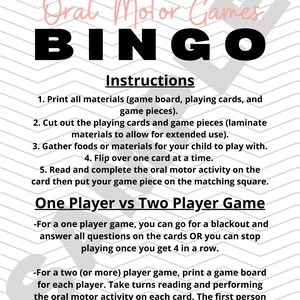 Oral Motor Games Bundle - Game Dice, Bingo Boards, Spinners - Making ...