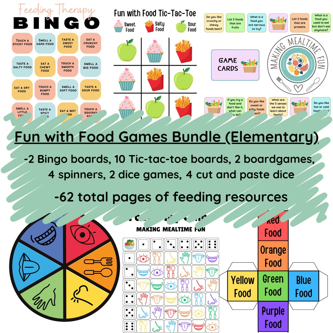 Fun With Food Games Bundle Making Mealtime Fun for Kids Games for Picky ...