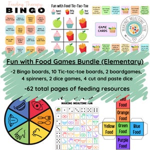 Fun With Food Games Bundle - Making Mealtime Fun for Kids - Games for ...